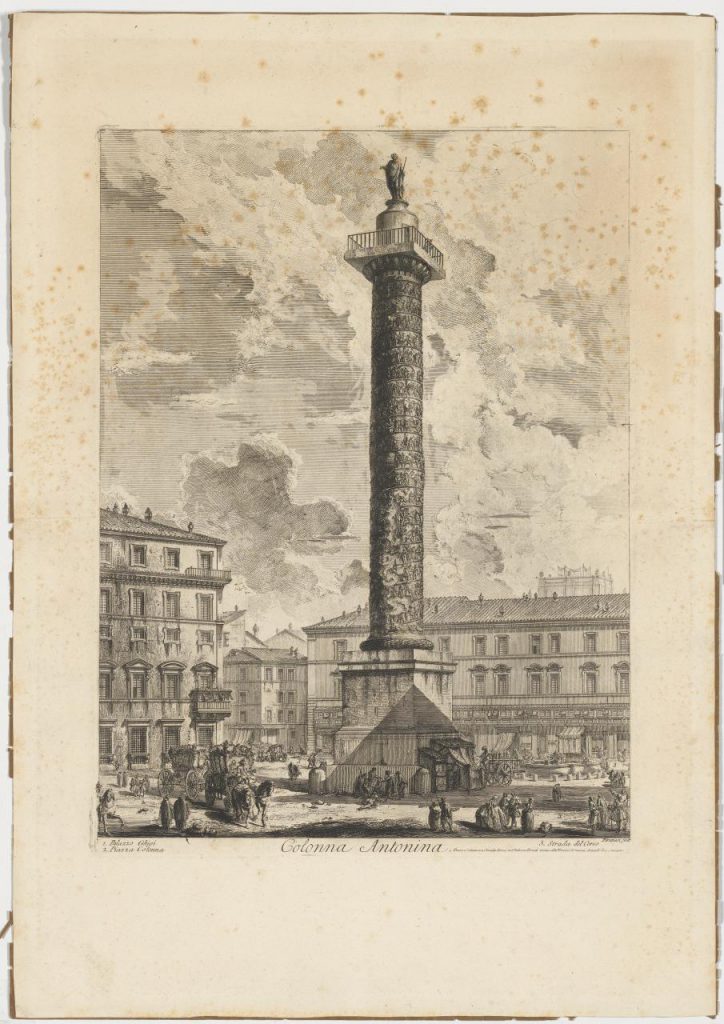 * Piranesi Column of Marcus Aurelius 1758 {1868} Loc? [ET] - Before Felton
