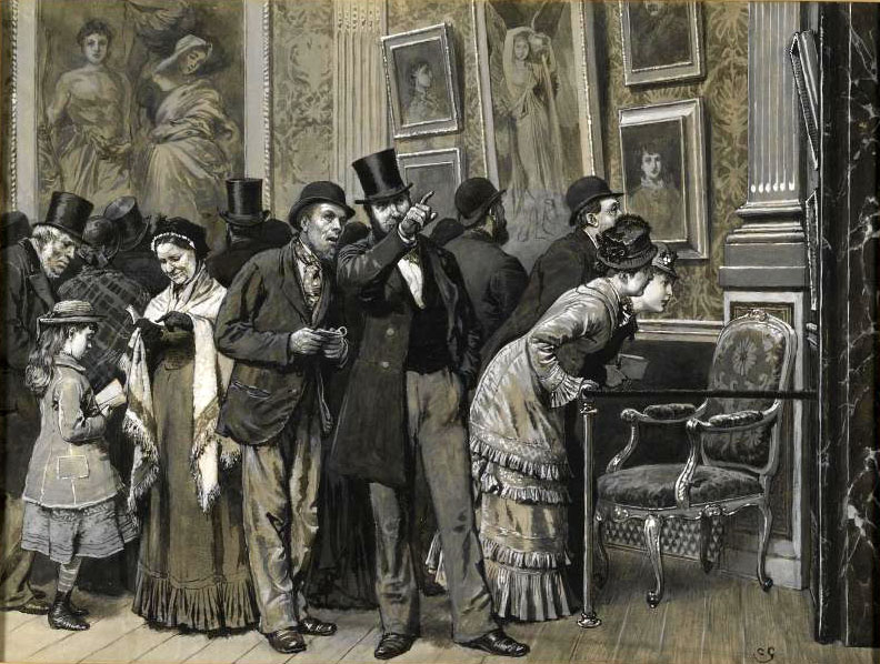 Green Sunday Afternoon in a Picture Gallery {1881} NGV [DR] - Before Felton