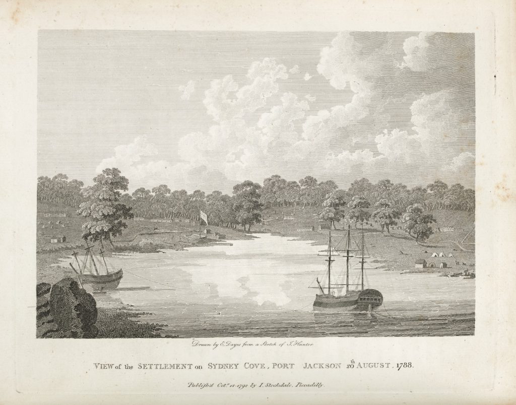 Dayes after Hunter Sydney Cove, Port Jackson 1792 {by 1894} Loc? [PR ...