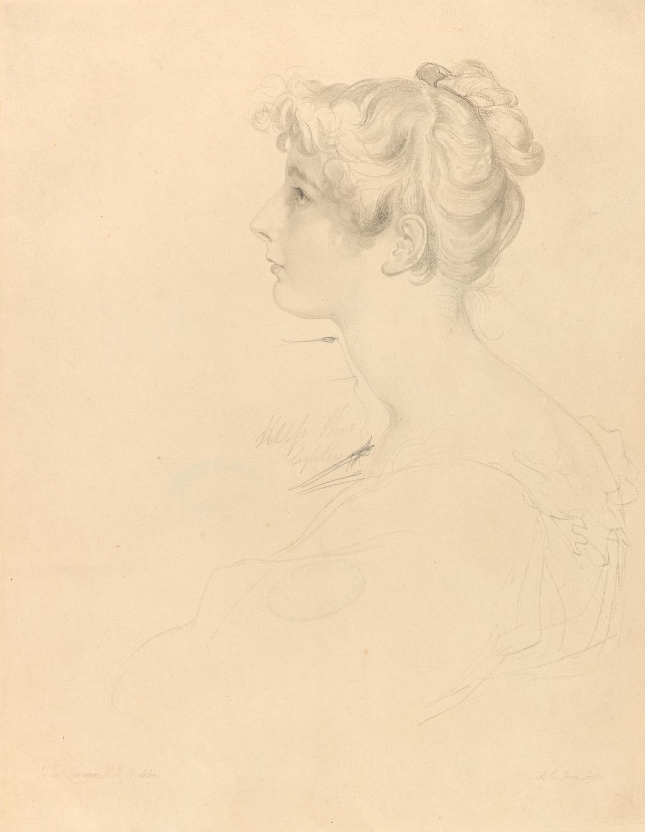 Lewis (F.) after Lawrence A Lady {1868} NGV [PR] - Before Felton