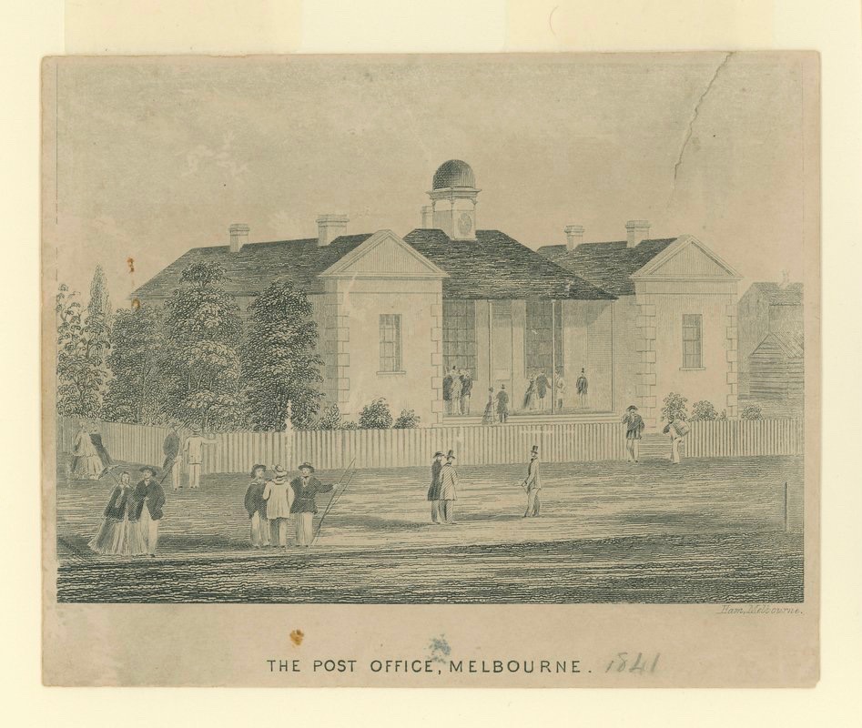 Ham (T.) Post Office, Melbourne {1868} SLV [PR] - Before Felton